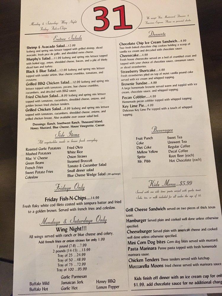 Menu at Station 31 Kitchen pub & bar, Chelsea