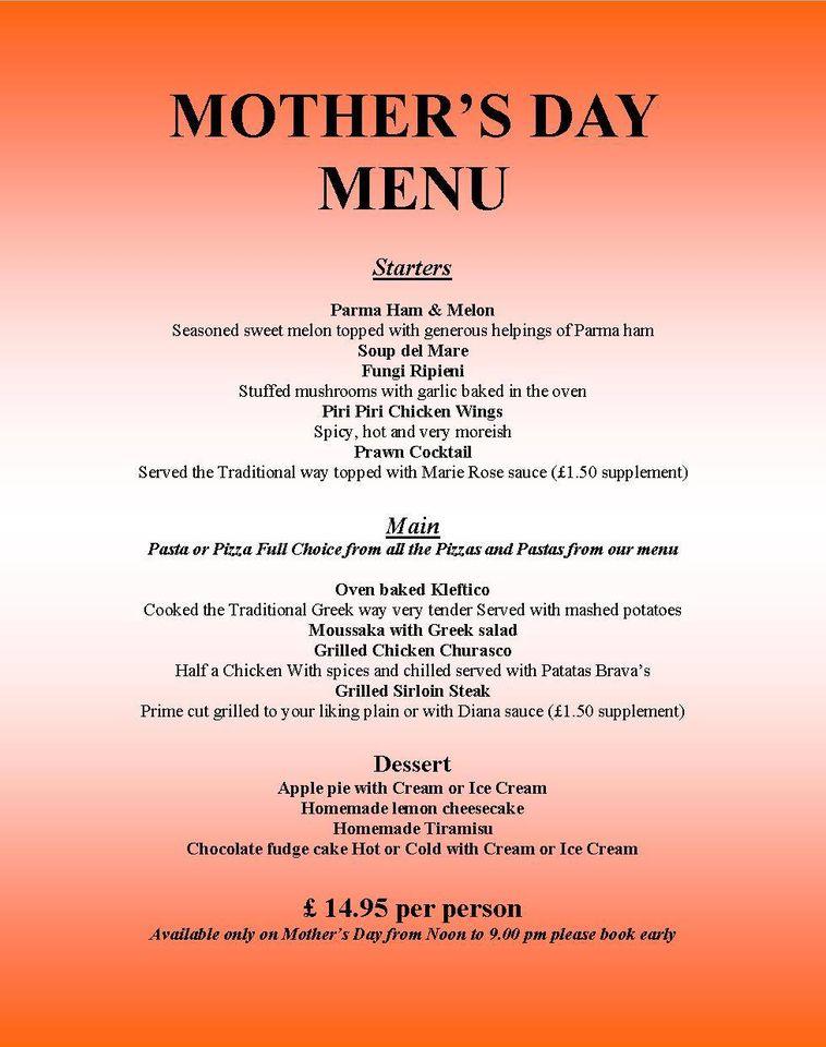 Menu at The Cafe Bar, Preston