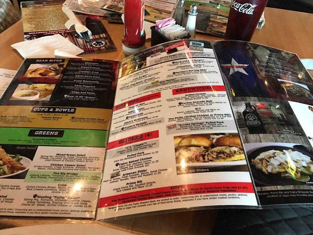 Menu at Uncle Bear's Grill & Tap pub & bar, Queen Creek