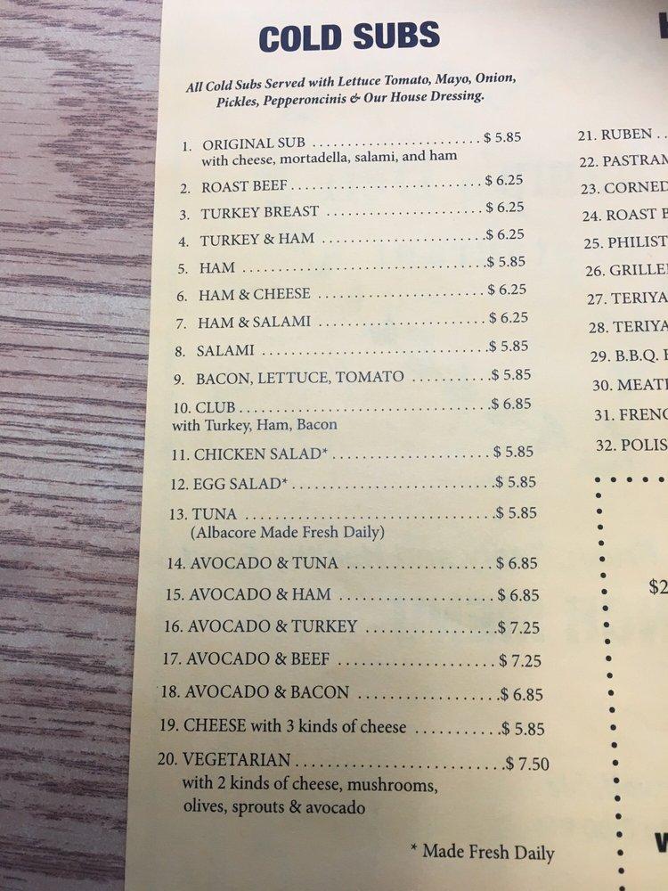 Menu at Champ's Deli Restaurant, Signal Hill