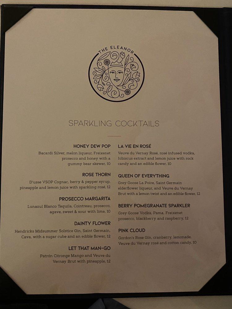 Menu at The Eleanor pub & bar, Oklahoma City