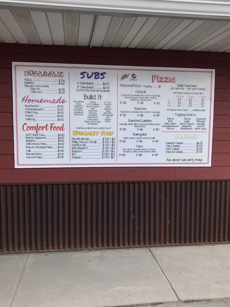 Menu at Full Belli Deli pizzeria, Townsend