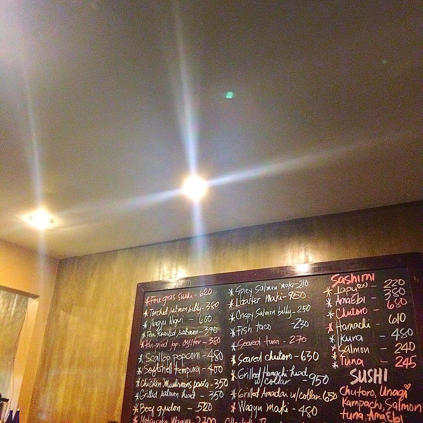 Menu at Sensei restaurant, Parañaque, 181 Aguirre Ave