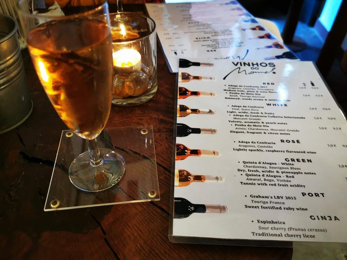 Menu at A Baiuca restaurant, Lisbon, R. de São Miguel nr 20