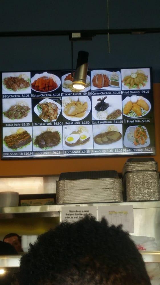 Menu at L&L Hawaiian Barbecue, Tacoma