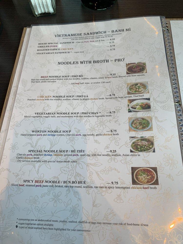 Menu at La Dalat Vietnamese Cuisine restaurant, Temple