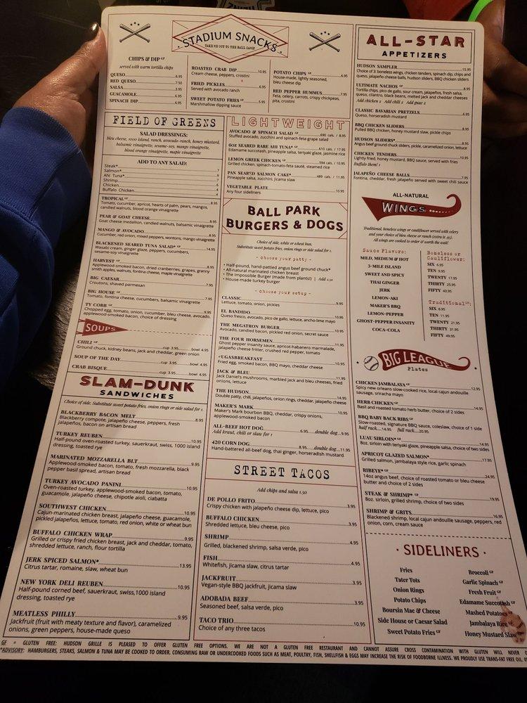 Menu at Hudson Grille Sandy Springs pub & bar, Sandy Springs, Roswell Rd NE
