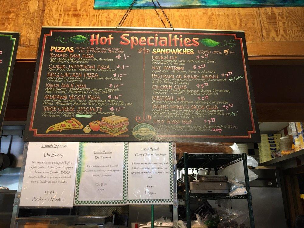 Menu at Kalapawai Cafe & Deli, Kailua