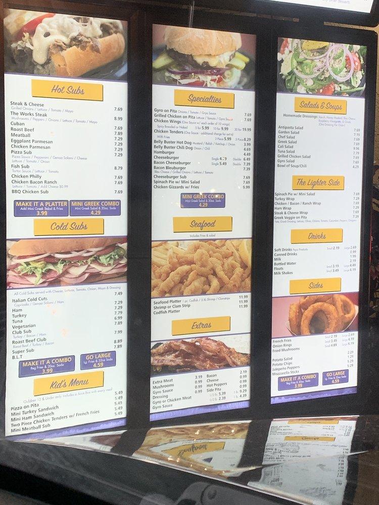 Menu at Seminole Subs & Gyros restaurant, Largo, Seminole Blvd