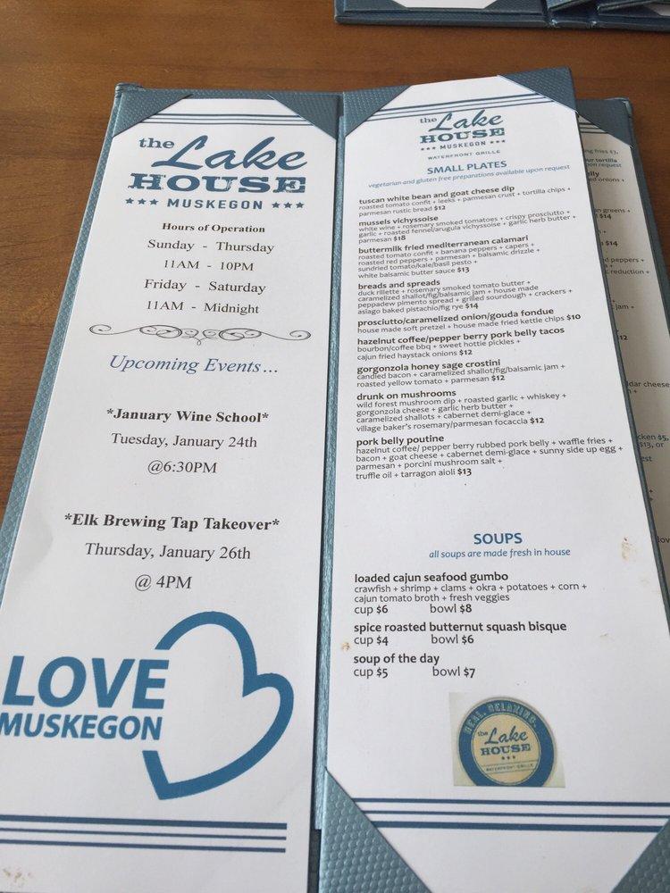 Menu at The Lake House Waterfront Grille and Event Center restaurant ...