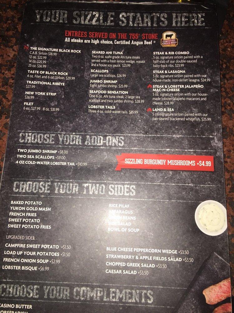 Menu at Black Rock Bar & Grill, Novi