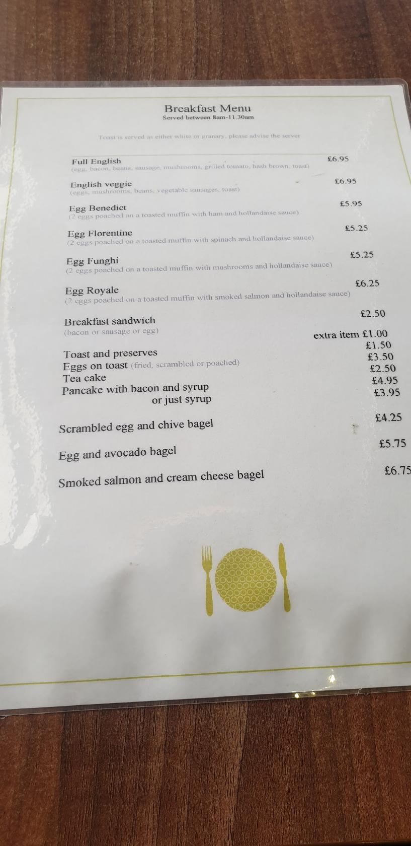 Menu at Par 3 Cafe and Lounge Bar, Bushey