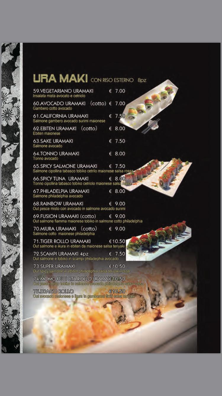 Menu da RISTORANTE MOMO, Chieri