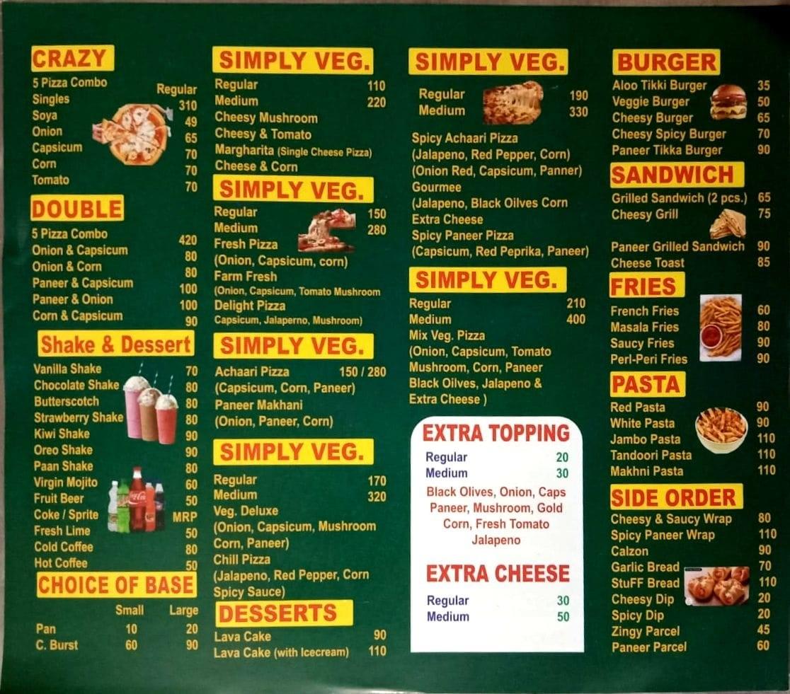 Menu at Royal Pizza Crazy Laksar, Laksar