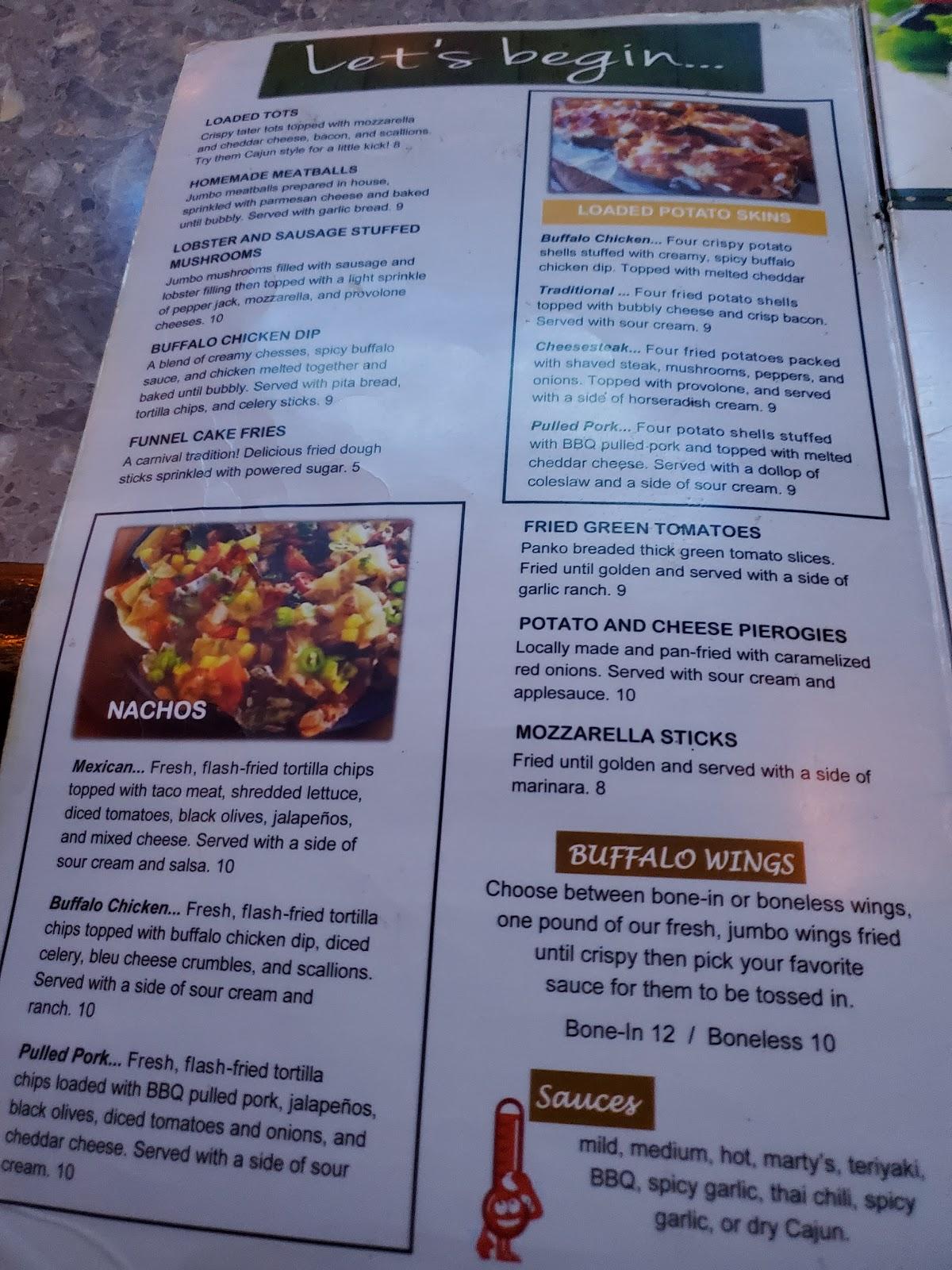 Menu at The Fairview Tavern pub & bar, Cleveland, Lorain Rd