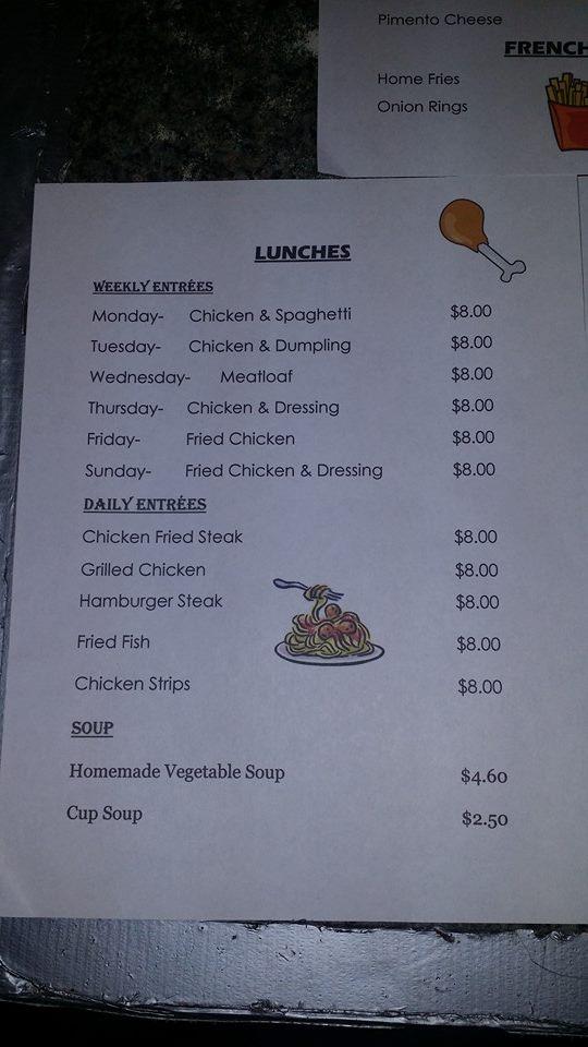Menu at Filling Station restaurant, Henderson