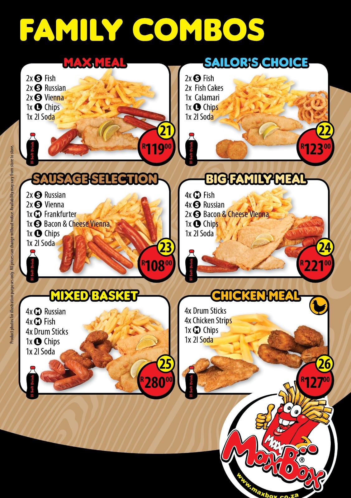 Menu at Fish & Chips Take Away restaurant, Lethabong