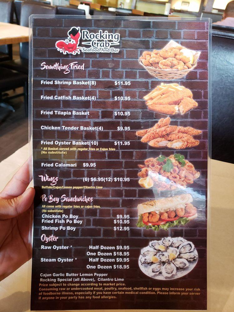 Carta del restaurante Rocking Crab, Jacksonville