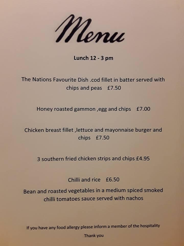 Menu at The Coachmakers Pub And Kitchen, Dereham