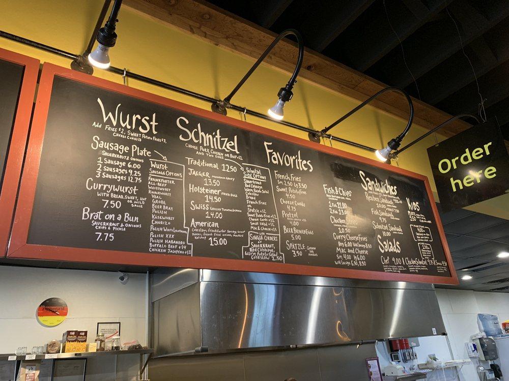 Menu at Ziggy’s Downtown cafe, Siloam Springs