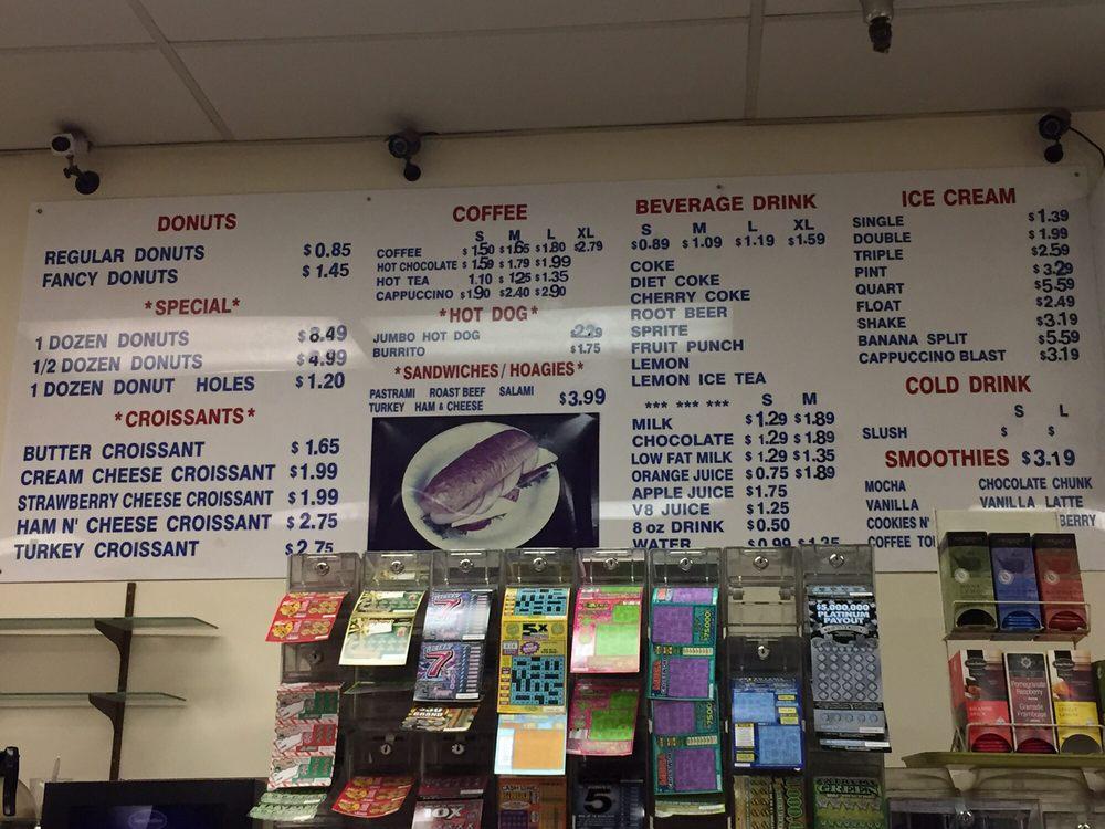 Menu at Fresh Donuts, Inglewood