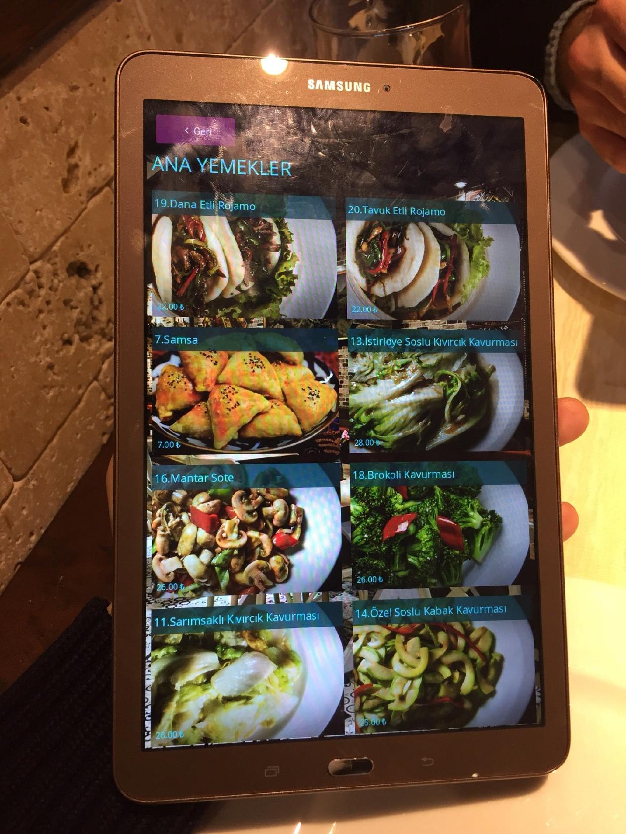 Menu at KROREN RESTORANT, Istanbul, a