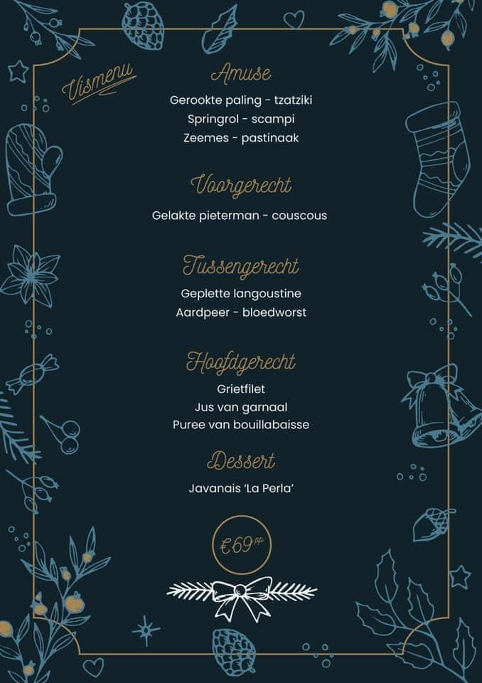 Menu at La Perla - Seafood, Aalst