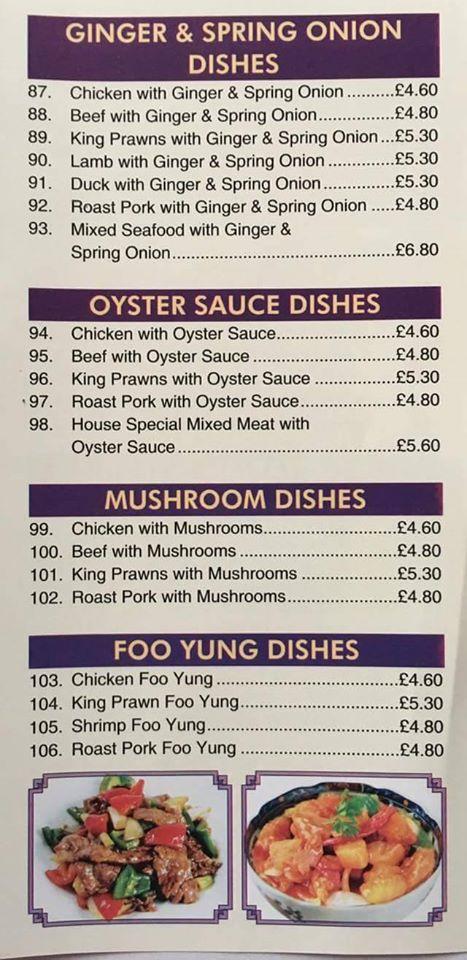 Menu at 4 seasons, Blackpool restaurant, Blackpool