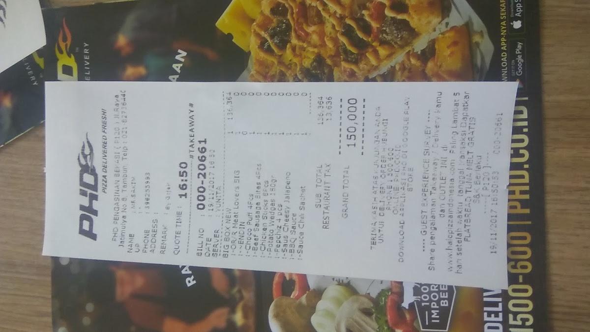 Menu at Pizza Hut Delivery - PHD Indonesia pizzeria, Bekasi Regency ...