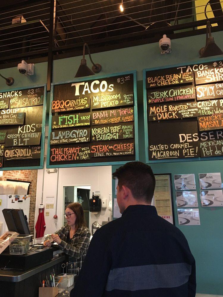 Menu at White Duck Taco Shop restaurant, Johnson City