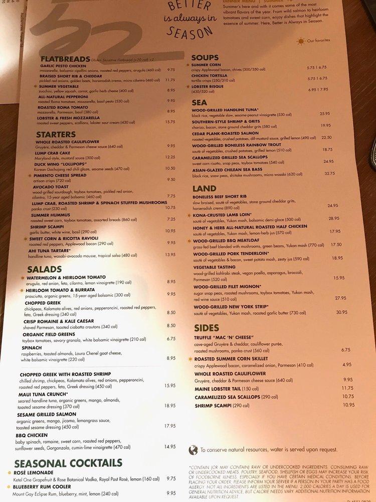 Menu at Seasons 52 pub & bar, Albuquerque, Menaul Blvd NE Pad 2