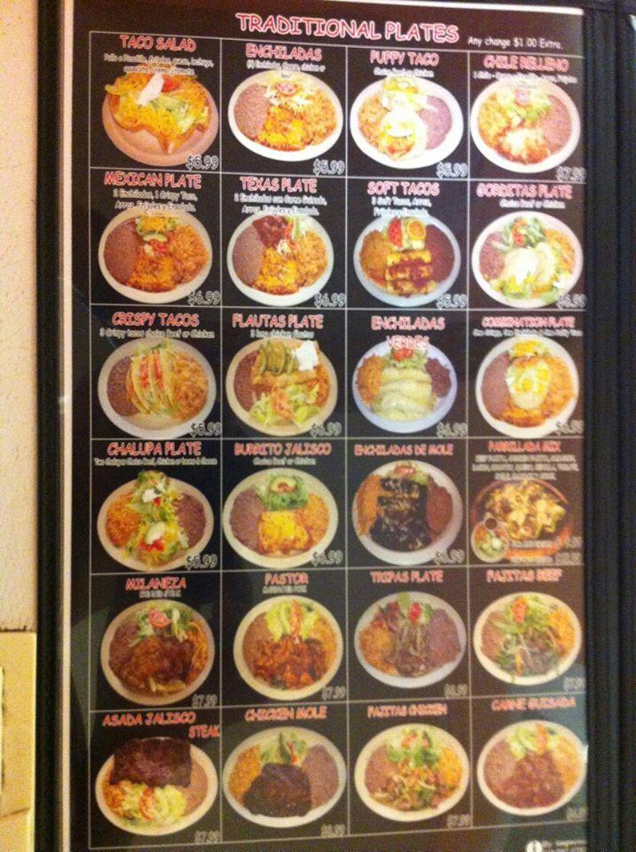 Menu at Santos Cafe #3, San Antonio, Castroville Rd