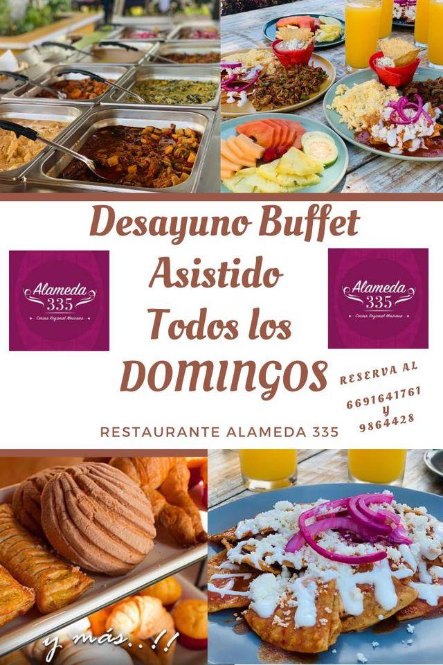 Carta del restaurante Alameda 335, Mazatlán