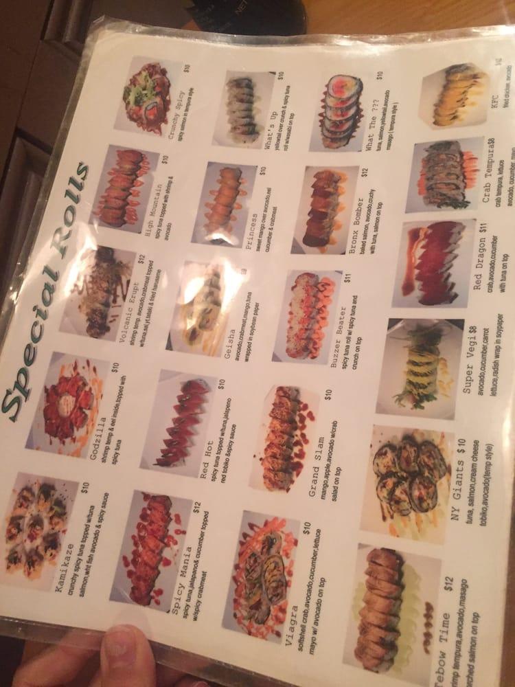 Menu at Arigato restaurant, North Haledon