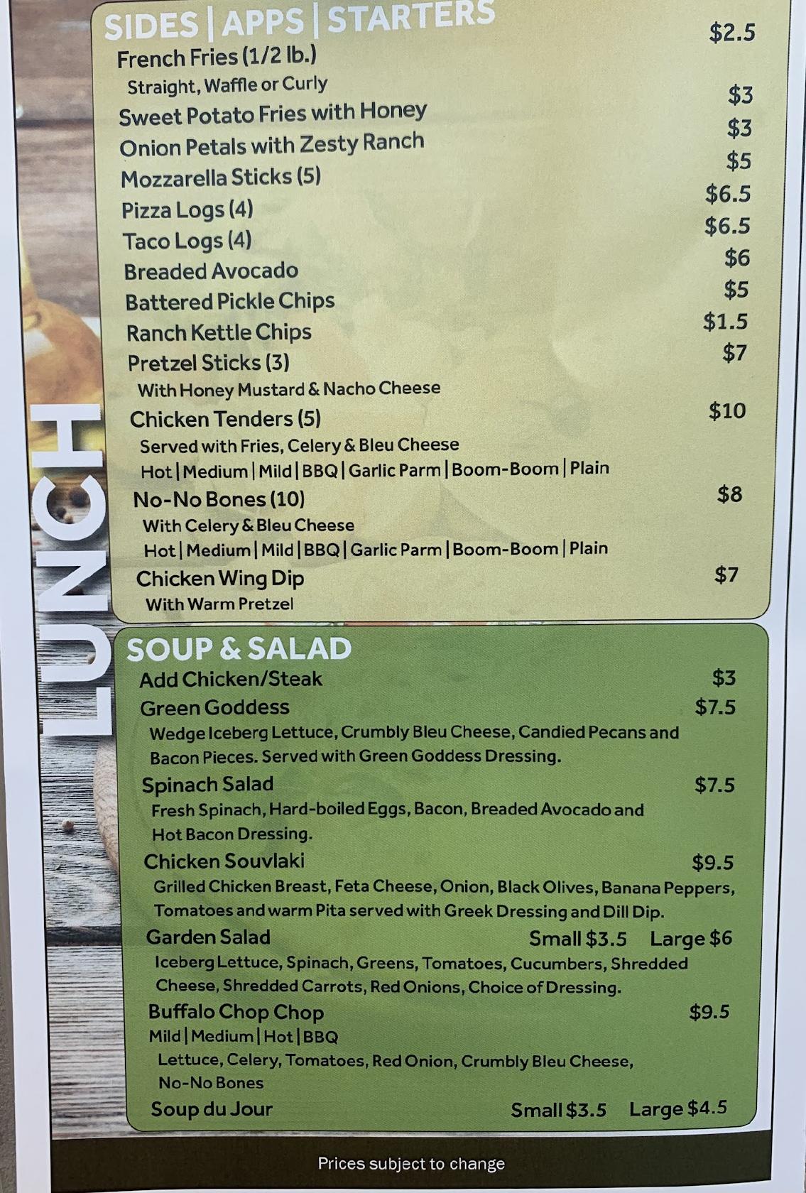 Menu at Jamison Café & Catering restaurant, Elma Center