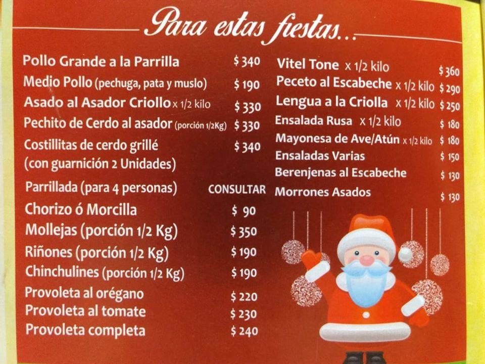 Menu at Baires Chicken cocina asador parrilla, Buenos Aires
