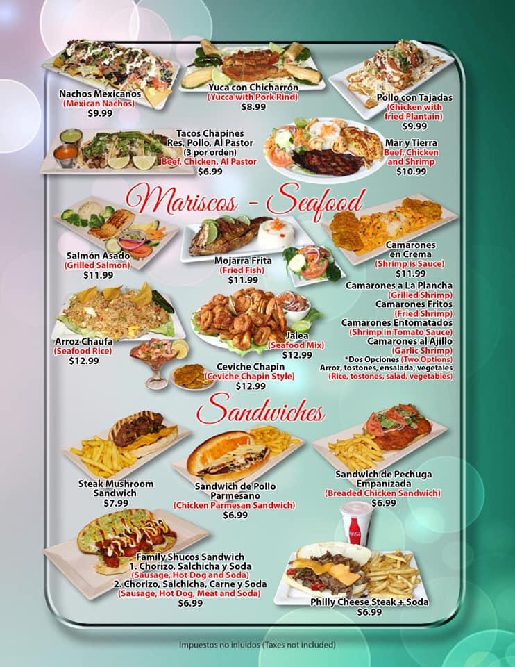 Menu at Family BBQ, Yoe
