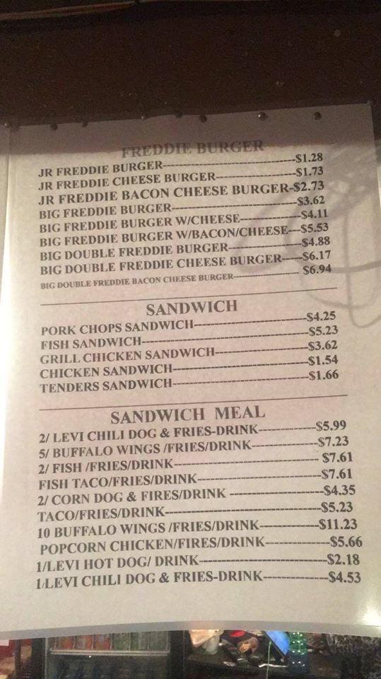 Menu at Log Cabin restaurant, Houston