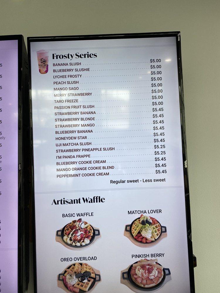 Menu at Fat Bee Drinks cafe, Overland Park, W 135th St
