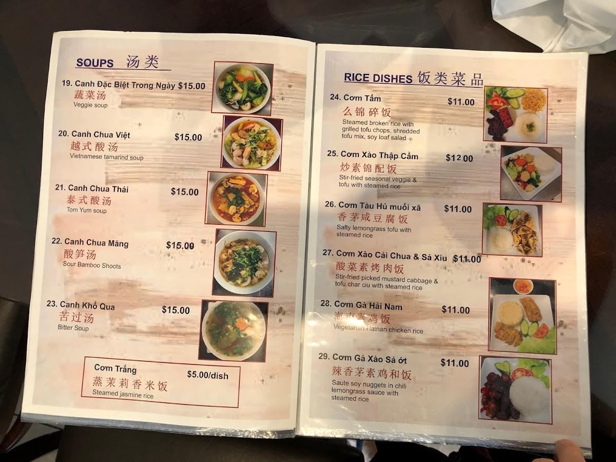 Menu at Simple Asian Vegetarian Cuisine restaurant, Canley Heights
