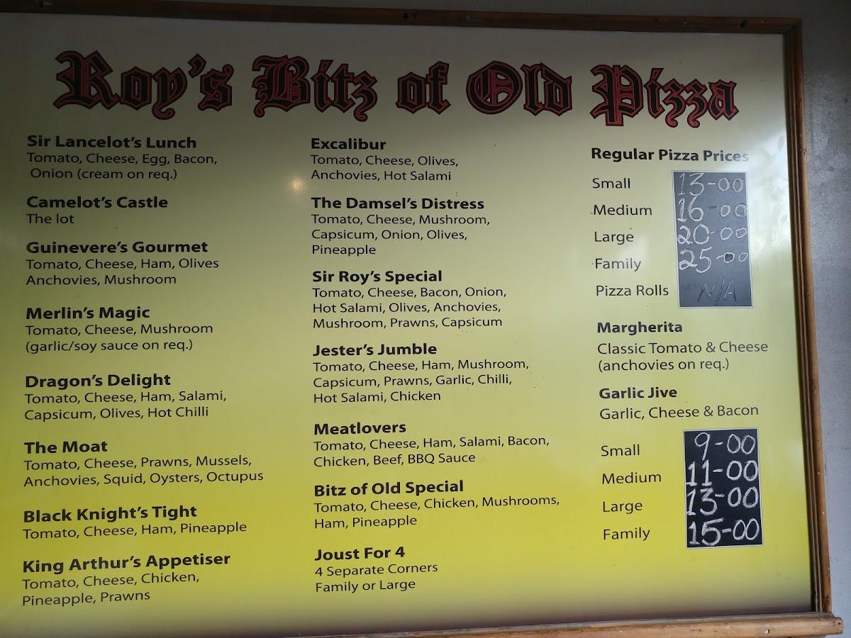 Carta de pizzería Port Cygnet Pizza, Cygnet