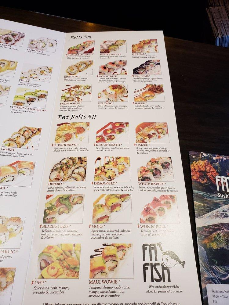 Menu at Fat Fish - Bountiful restaurant, Bountiful