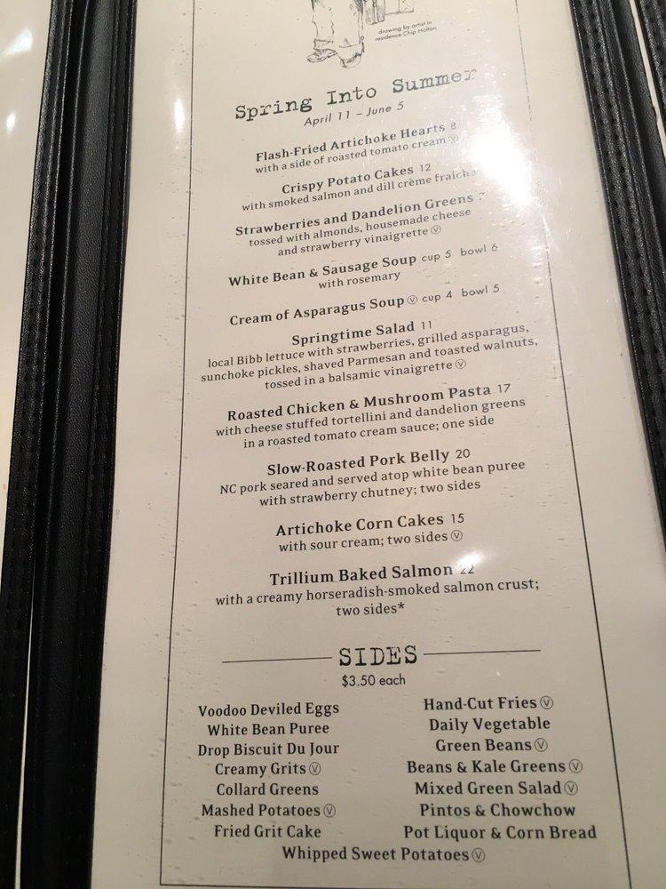 Menu at Lucky 32 Southern Kitchen restaurant, Cary