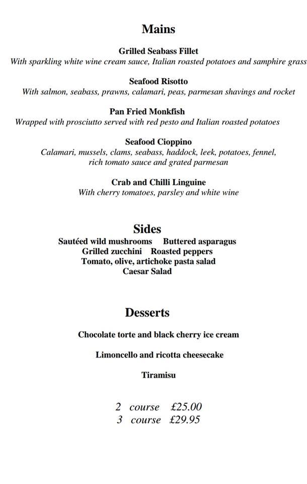 Menu at Dovedale Hotel & Restaurant (Book Direct for Best Prices ...