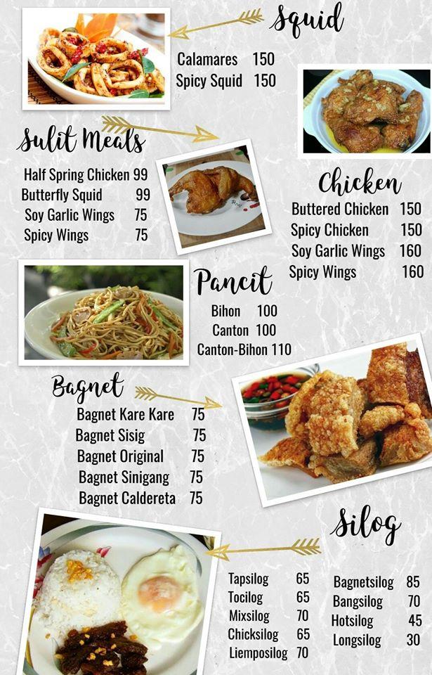 Menu at Samgyup Anne restaurant, Quezon City, Velasquez St