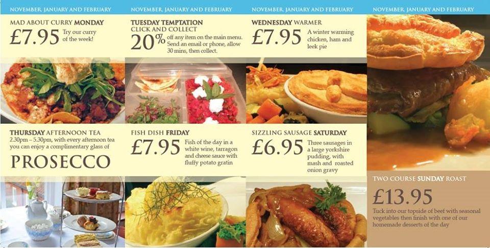 Menu at The Roman Camp Inn pub & bar, England