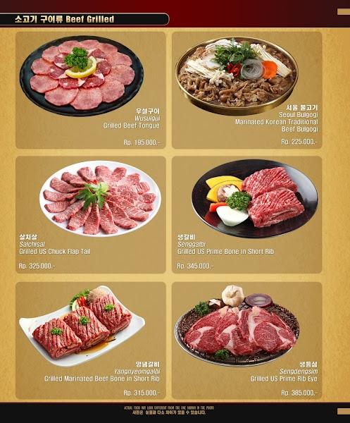 Menu at Cheongdam Garden - Senopati restaurant, Jakarta