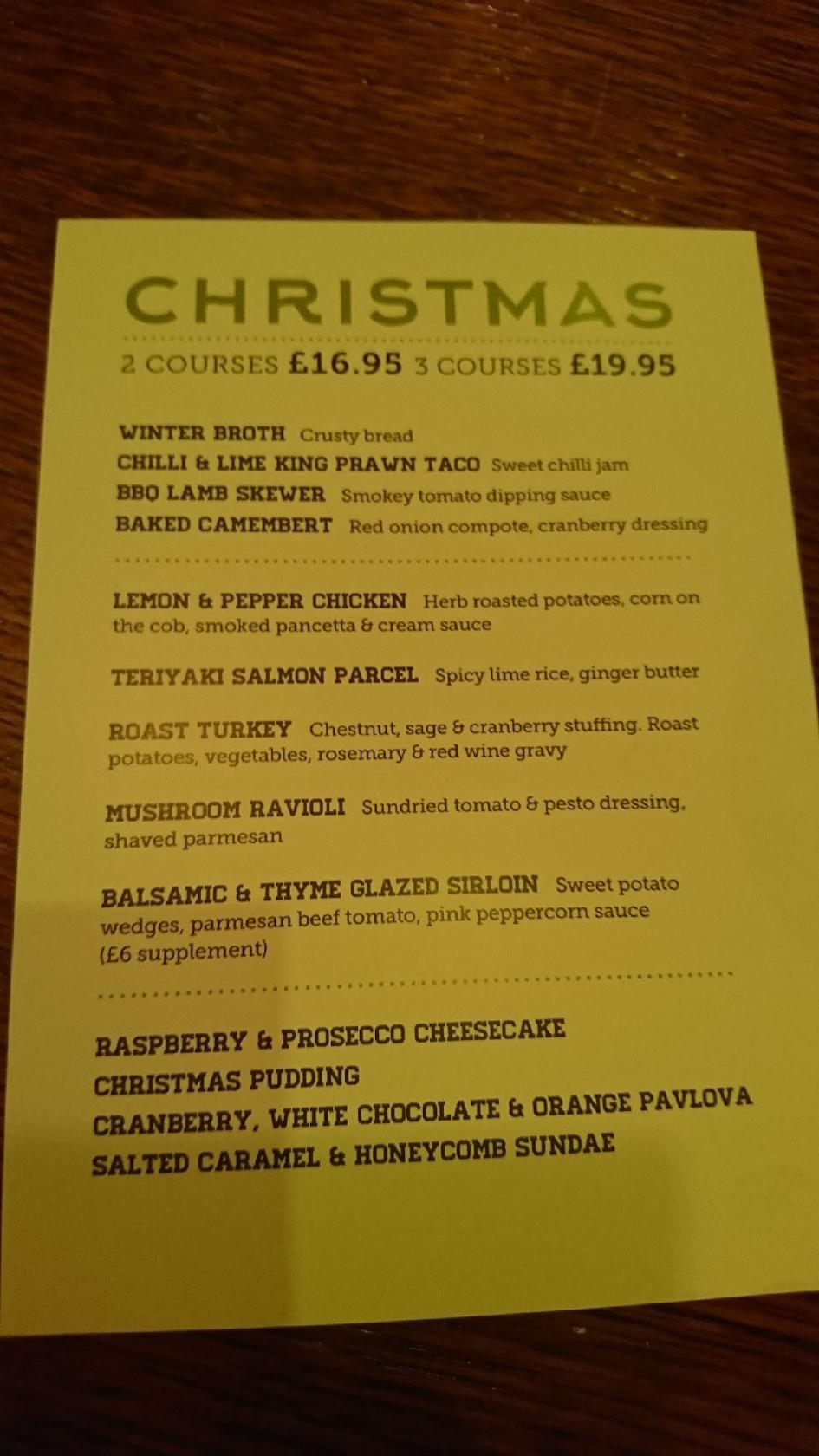Menu at The Peacock & Ivy pub & bar, Hamilton