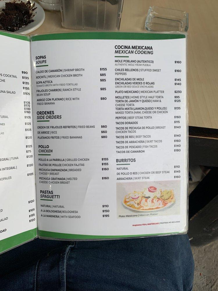 Carta del restaurante Tulum Quintana Roo, Tulum, Avenida Tulum 64