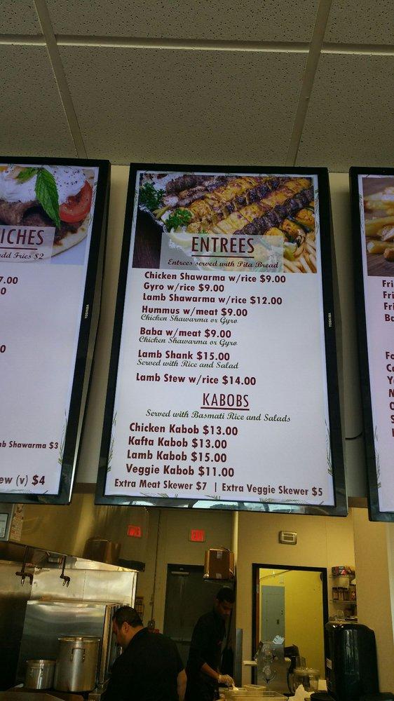 Menu at Gyro Fresh Mediterranean Grill restaurant, Portland